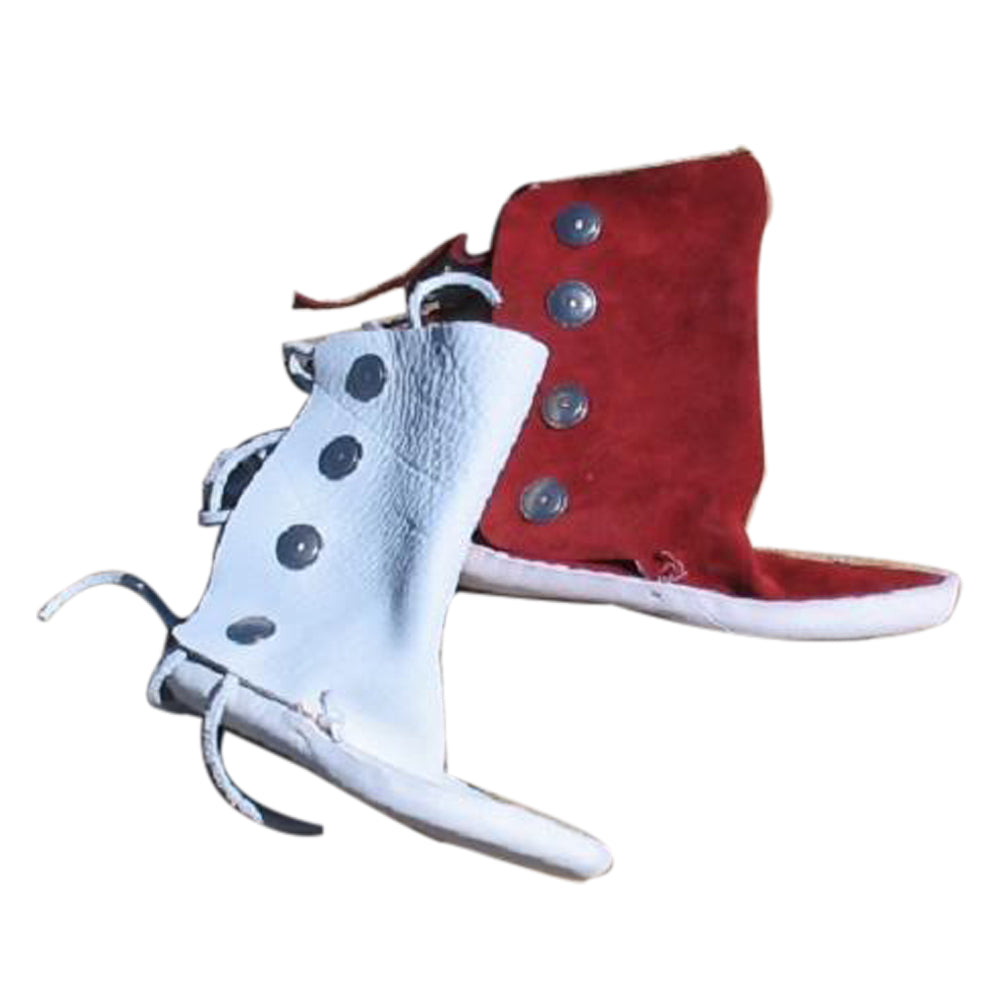 Women's 4 Button Moccasins w/ Thick Leather Sole – NativeLeather